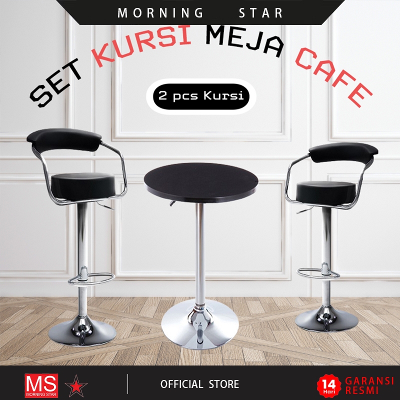 Jual Meja Bar Minimalis Set Kursi Bar Hidrolik / Meja Bulat Diameter ...