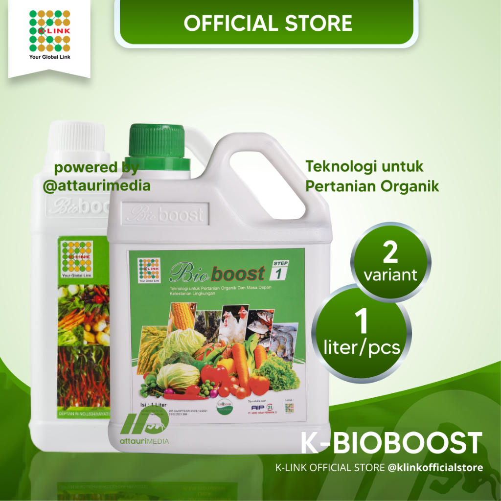 Jual K-Link K-BioBoost Original (1 Liter) (Variant : Bio Boost dan STEP 1) Pupuk Cair Organik ...