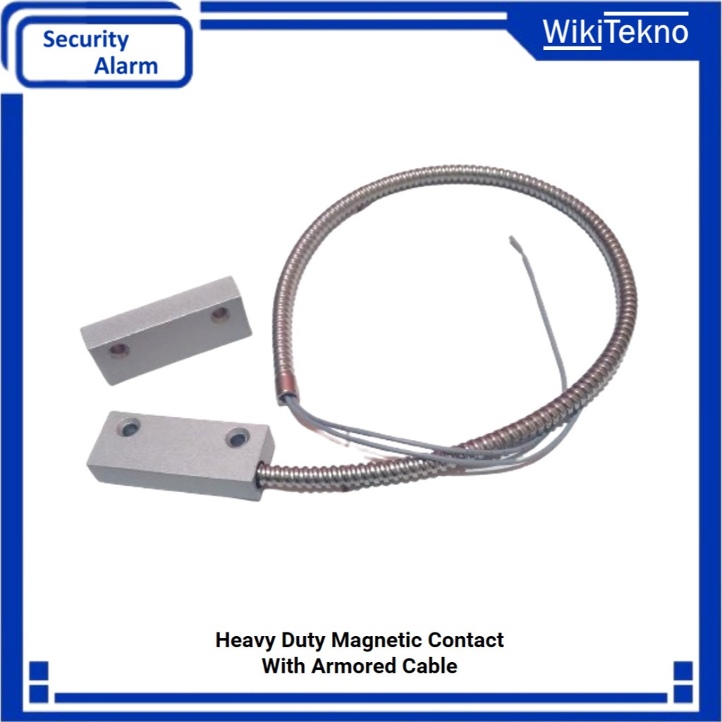 Jual Heavy Duty Magnetic Contact with Armored Cable - Metal Door ...