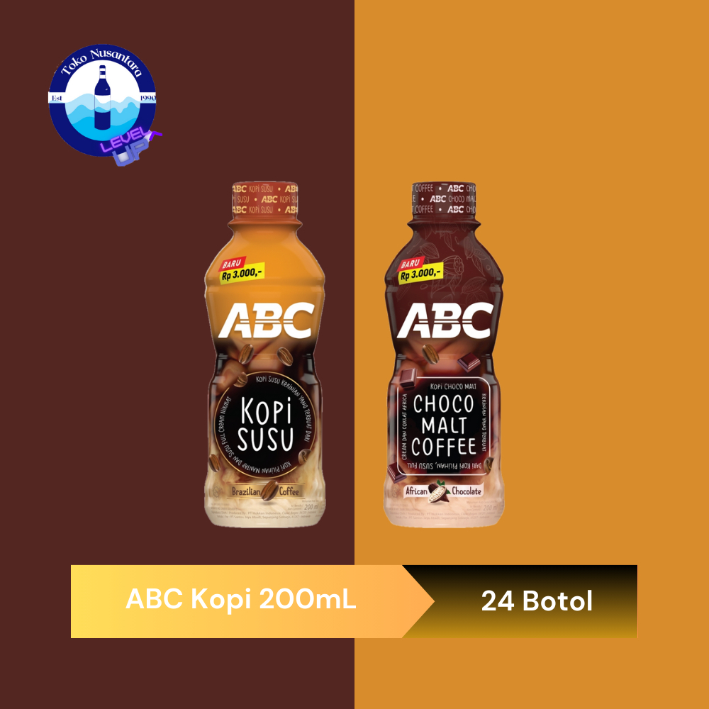 Jual kopi ABC Botol 200mL Ready To Drink [Dus isi 24 Botol] | Shopee ...