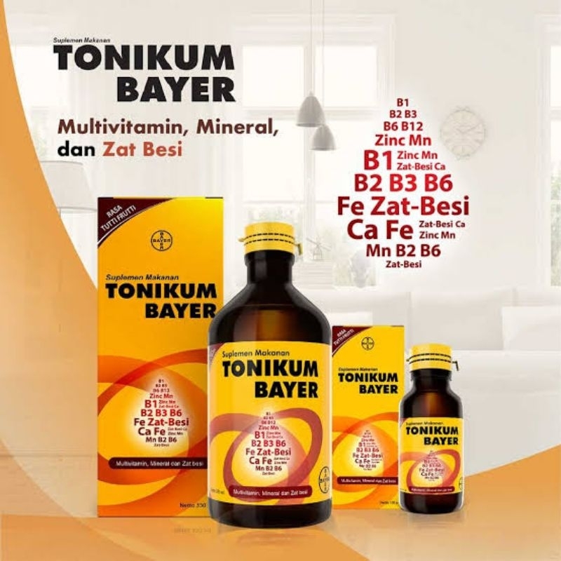 Jual Tonikum Bayer Multivitamin & Zat Besi 100ml - Vitamin Penambah ...
