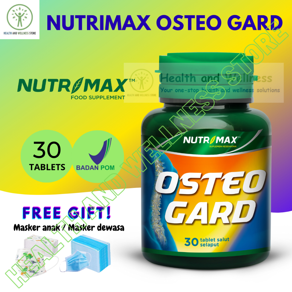 Jual Nutrimax Osteo Gard Osteogard 30 Tablet Pencegah Osteoporosis ...