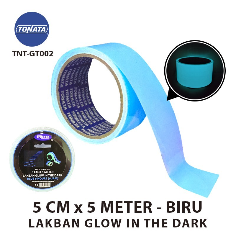 Jual Lakban Glow In The Dark Biru 5 cm x 5 Meter / Fosfor Tape ...