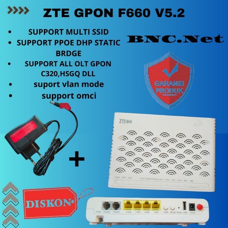 Jual Modem ZTE GPON F660 v5.2 Multi Ssid | Shopee Indonesia