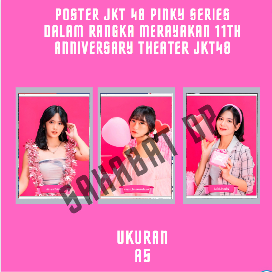 Jual Poster JKT48 NEW ERA I LOVE THEATER JKT48 ukuran a5 bisa Beli Satuan | Shopee Indonesia