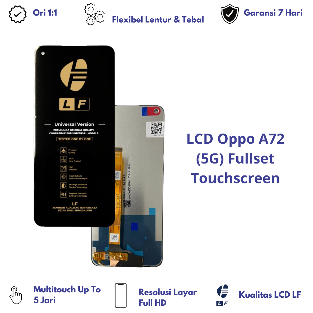 Jual LCD Oppo A72 (5G) Fullset Touchscreen (Garansi LEM) | Shopee Indonesia