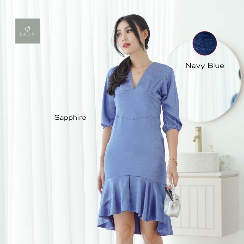 Jual CALLY.INC | Blitzen Dress / Dress Pesta Kondangan Premium / Baju ...
