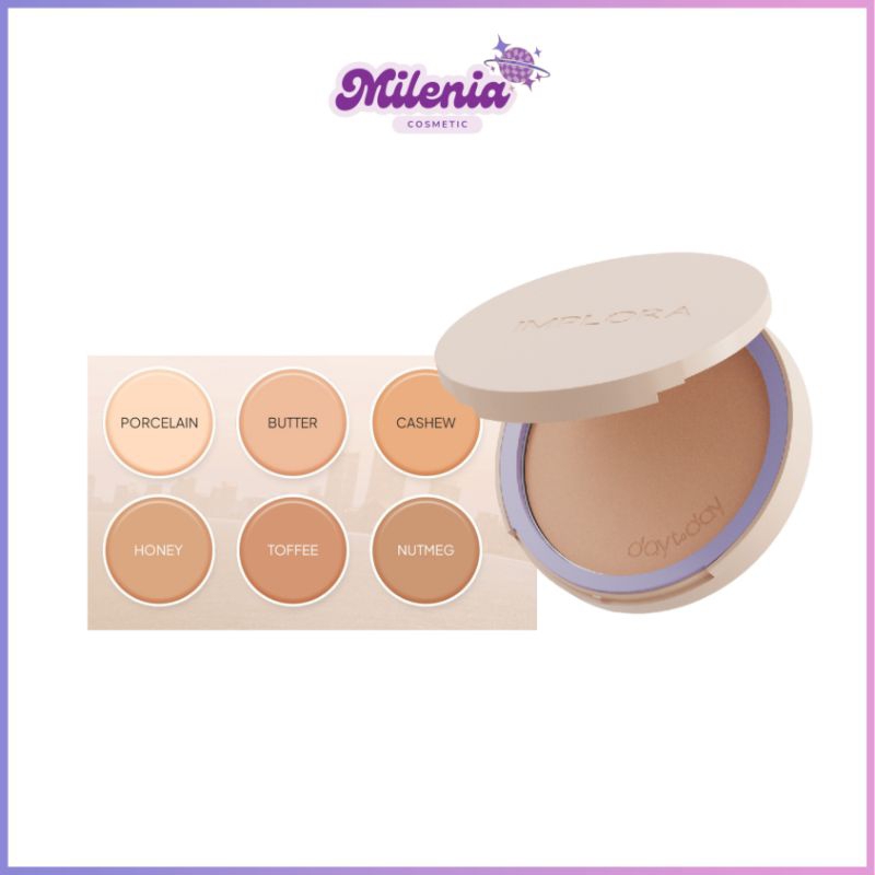 Jual 🪐𝐌𝐈𝐋𝐄𝐍𝐈𝐀🪐 Implora Day To Day Two Way Cake | Bedak Implora | Shopee ...