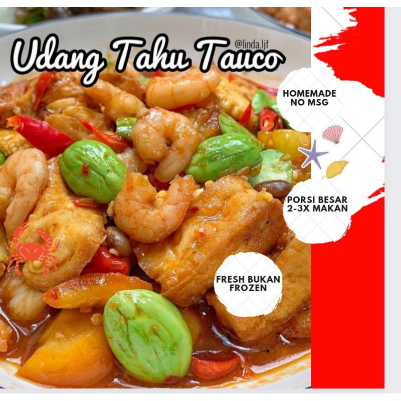 Jual MENU RUMAHAN UDANG TAHU TAUCO PETE (PORSI BESAR 2-3X MAKAN ...