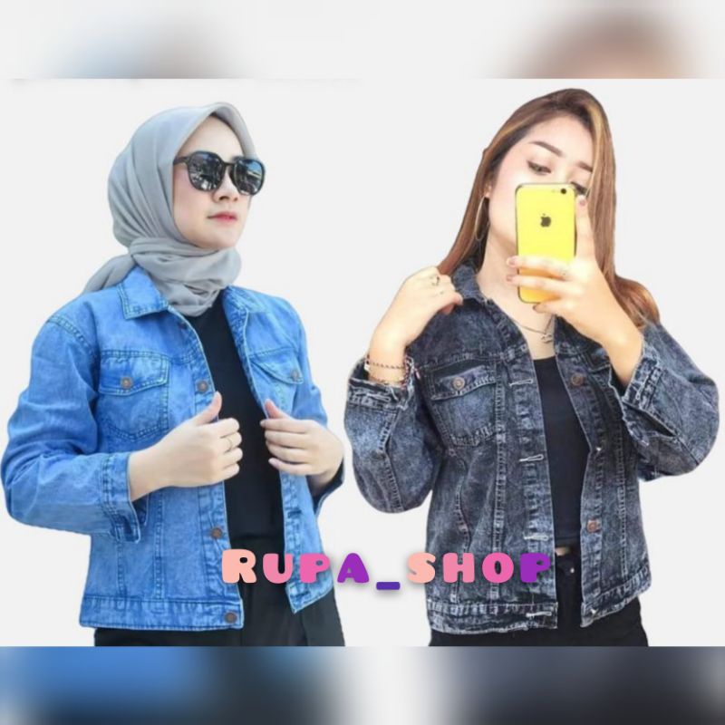 Jual JAKET BIONDY AURORA / JAKET JEANS / JAKET WARNA WANITA / JAKET ...