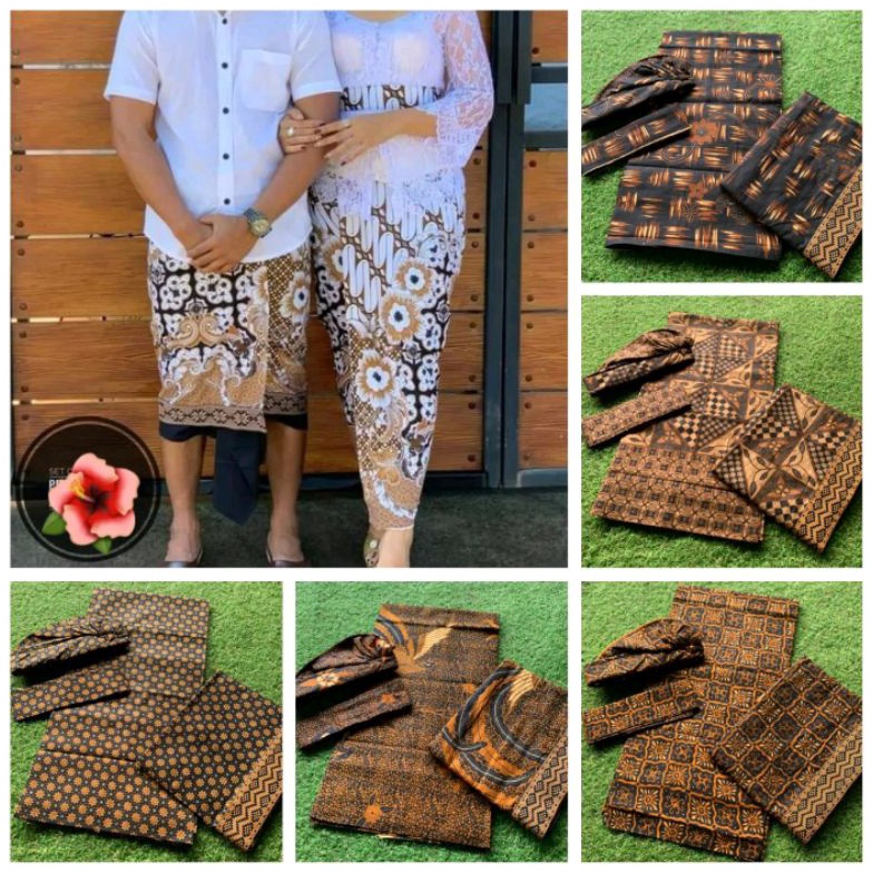 Jual Mur4h B4nget Batik couple / set batik couple adat bali / kamen ...