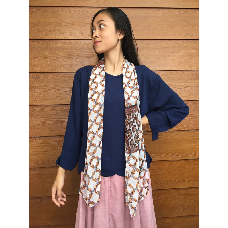 Jual 45-52 Syal motif scarf leher syall murah fashion neckscarf wanita ...