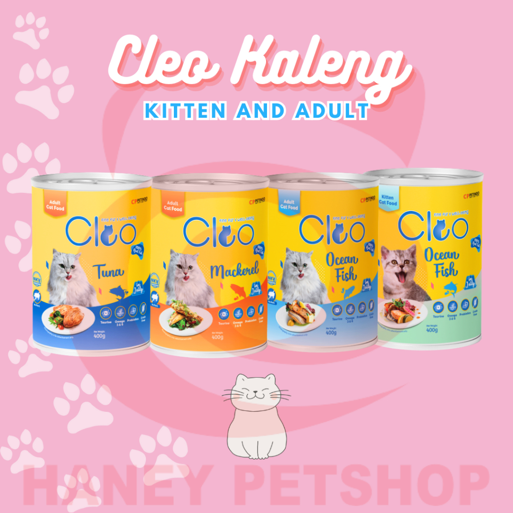 Jual Cleo Wet Food Kaleng 400Gr | Makanan Basah Kucing | Cat Food ...