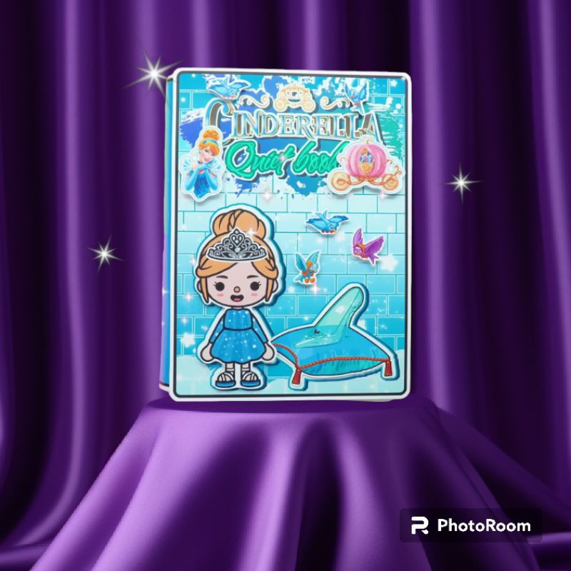 Jual Buku Mainan Edukasi Merangkai Toca Boca Cinderella - Quiet Book ...