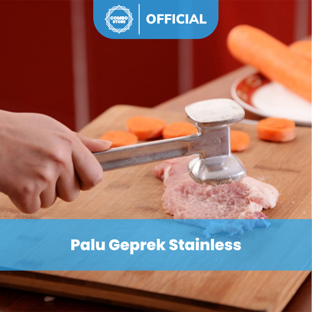 Jual Palu Daging Gepukan Pengempuk Pelunak Daging Stainless Tenderizer ...