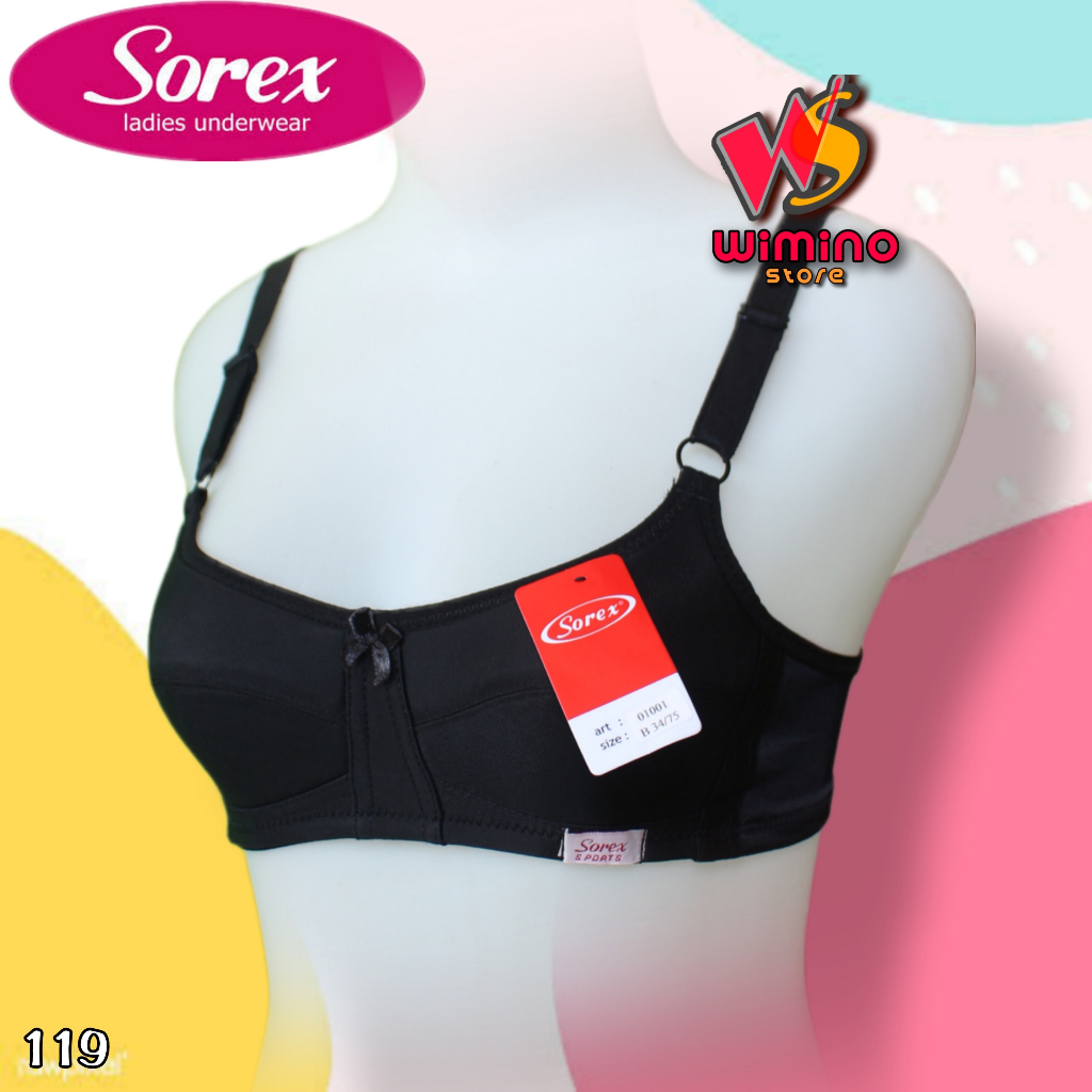 Jual W119 (1 - 3 Pcs) Sorex Bra Sport Wanita Sorex Tanpa Busa Tanpa ...