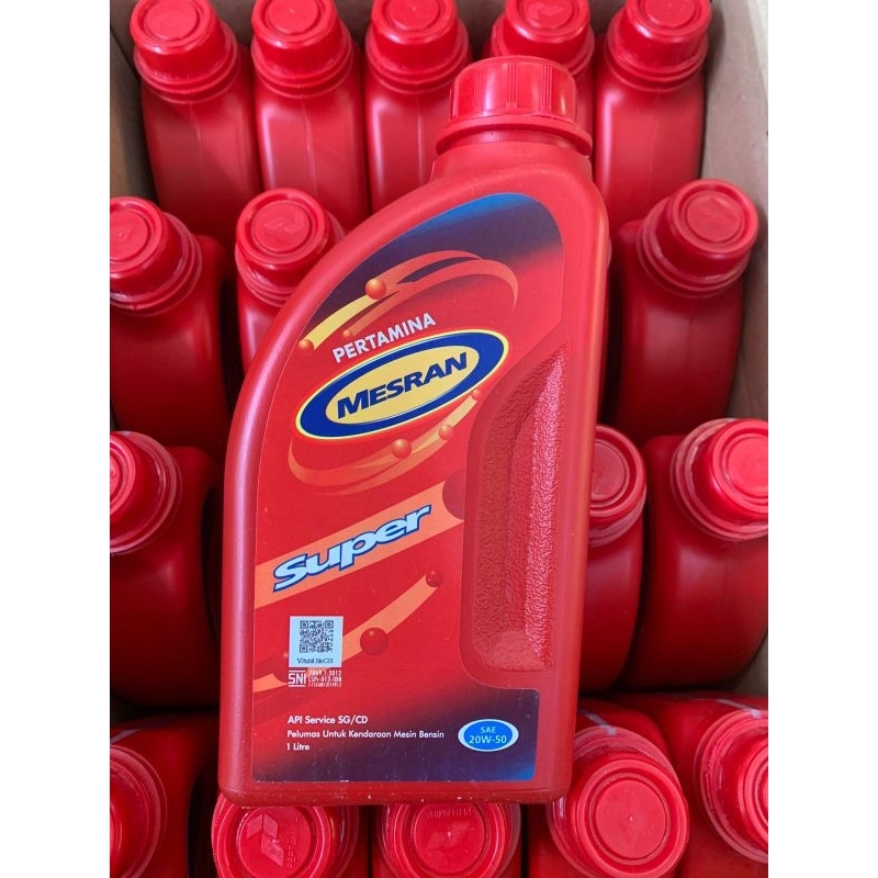 Jual oli mesran super 1liter 20W-50 | Shopee Indonesia