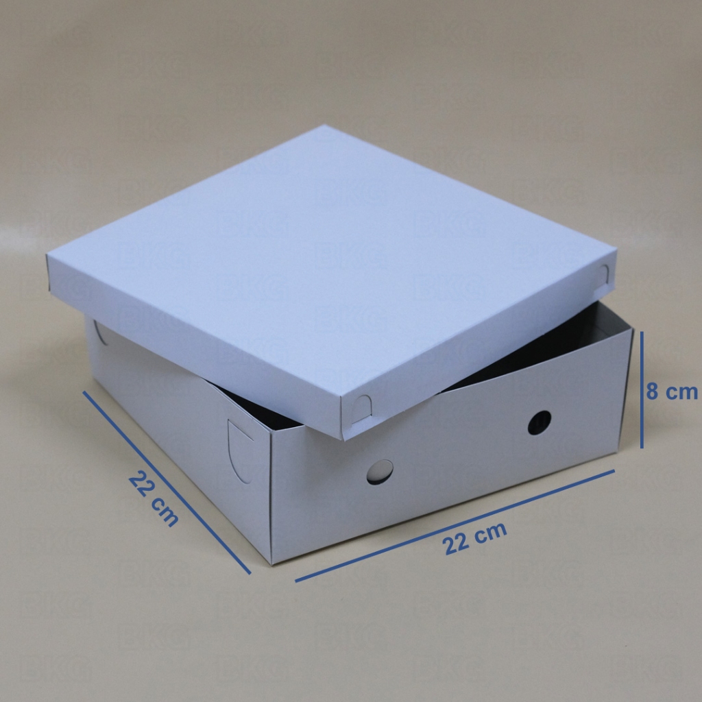 Jual Dus Kotak Nasi Box Tutup Pisah 22x22cm 400gsm | Shopee Indonesia