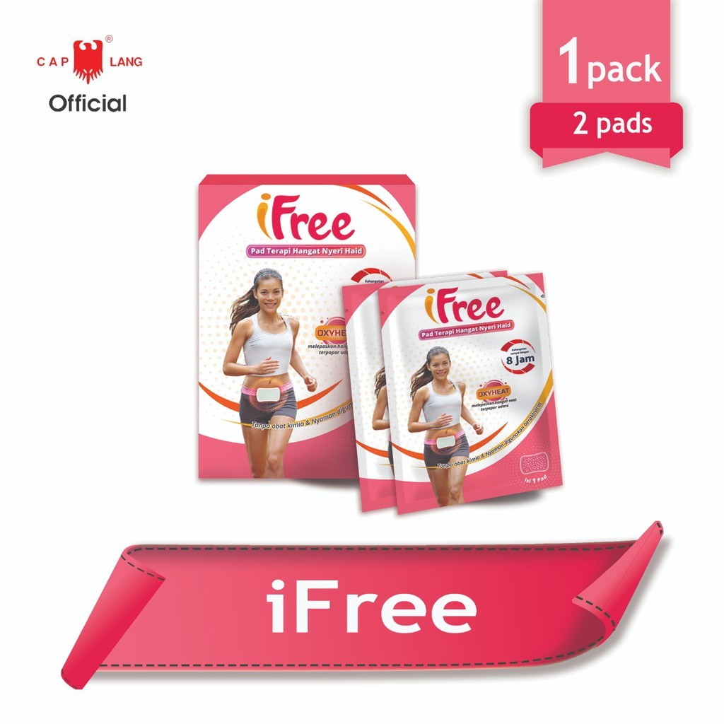 Jual IFree Nyeri Haid Pad Terapi Sachet IFREE pereda nyeri haid 2 pad ...