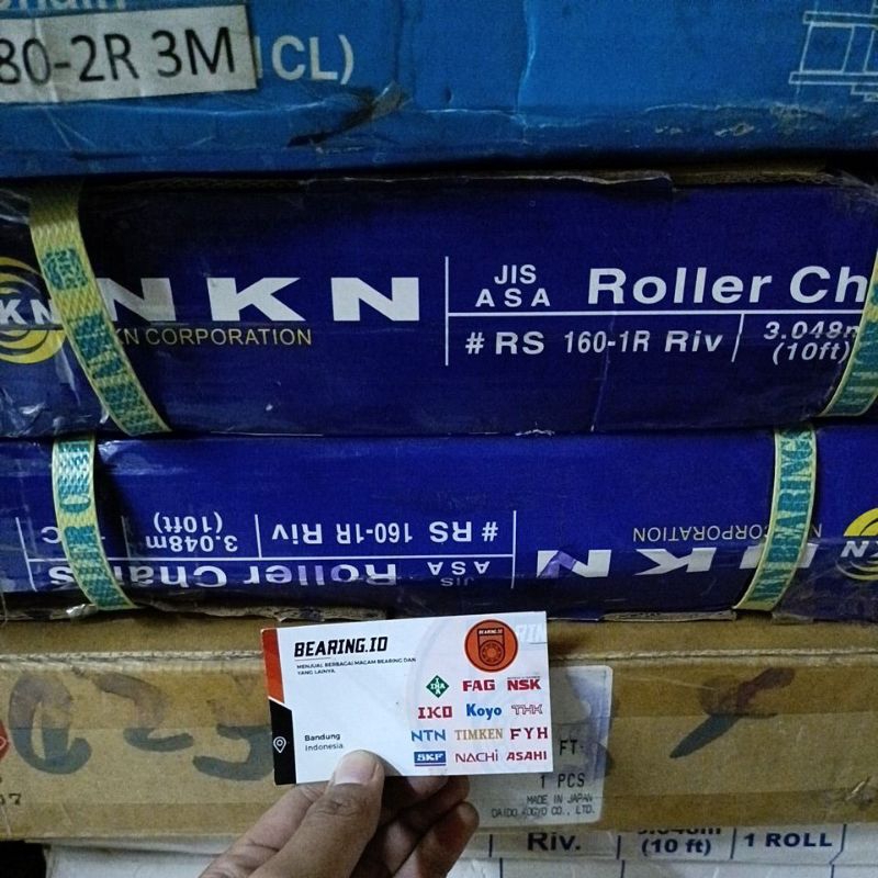 Jual RANTAI RS 160-1 SINGLE NKN JAPAN STANDAR ROLLER CHAIN ORIGINAL ...