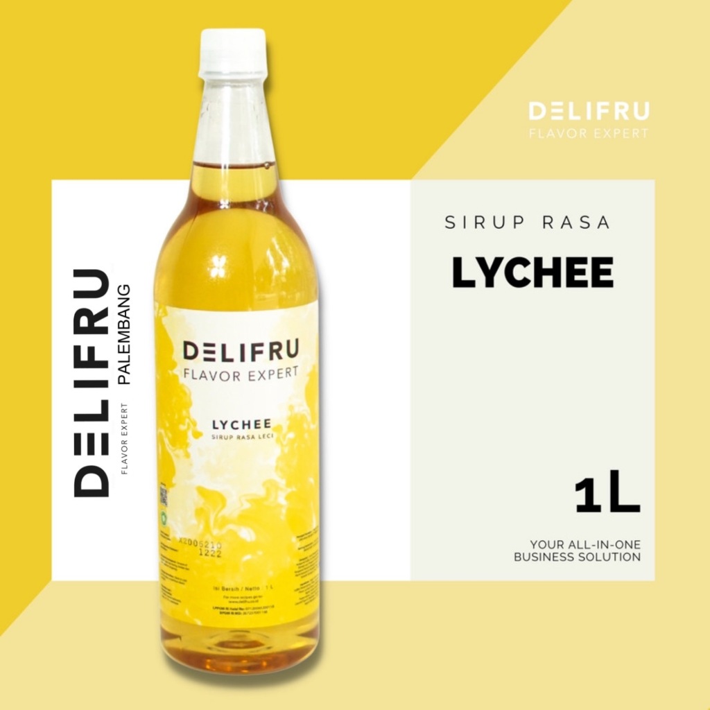 Jual Delifru Syrup Lychee - Sirup Leci 1 Liter | Shopee Indonesia
