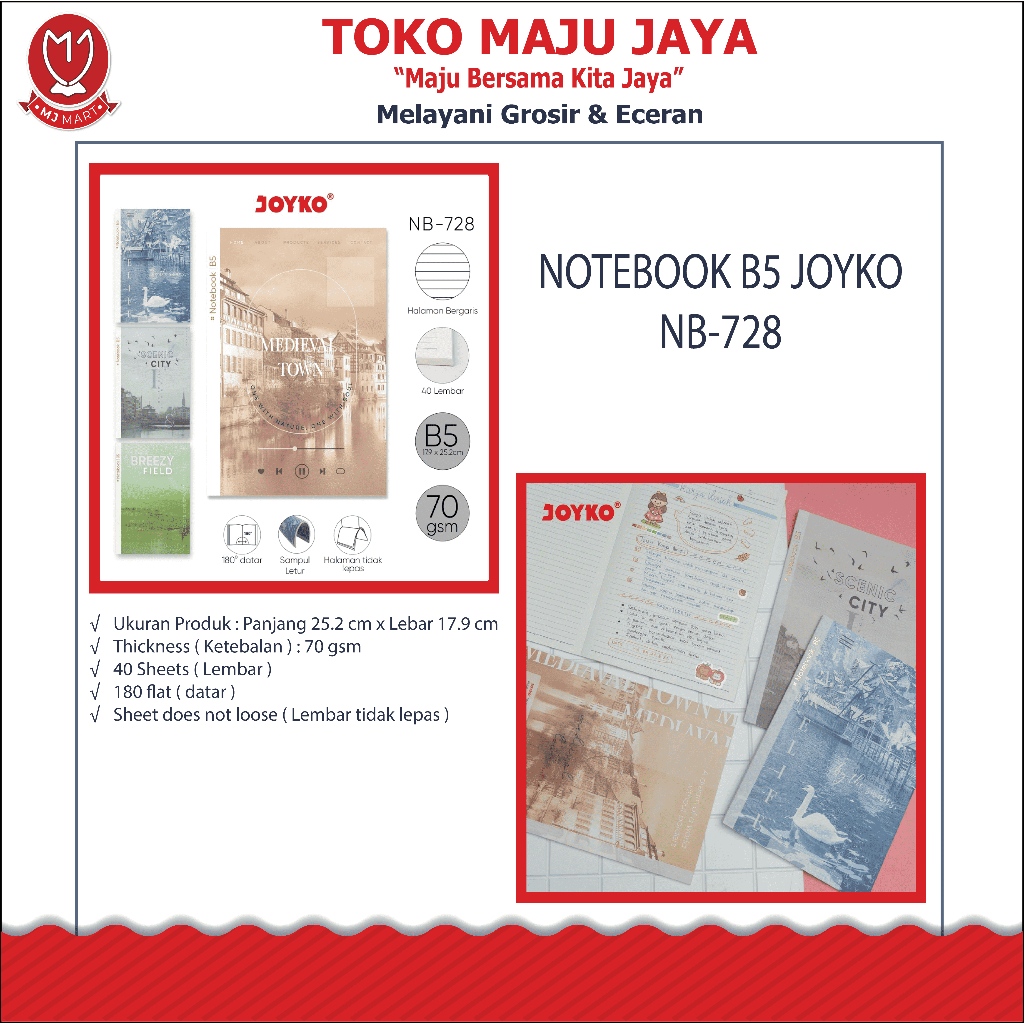 Jual NOTEBOOK B5 JOYKO NB-728 | Shopee Indonesia