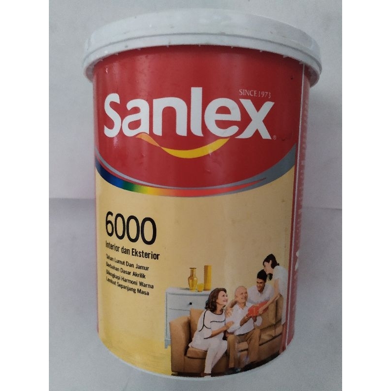 Jual CAT TEMBOK SANLEX 1 KILO PUTIH | Shopee Indonesia