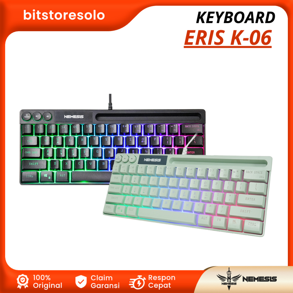 Jual Keyboard Gaming NYK ERIS K06 K-06 TKL RGB New | Shopee Indonesia