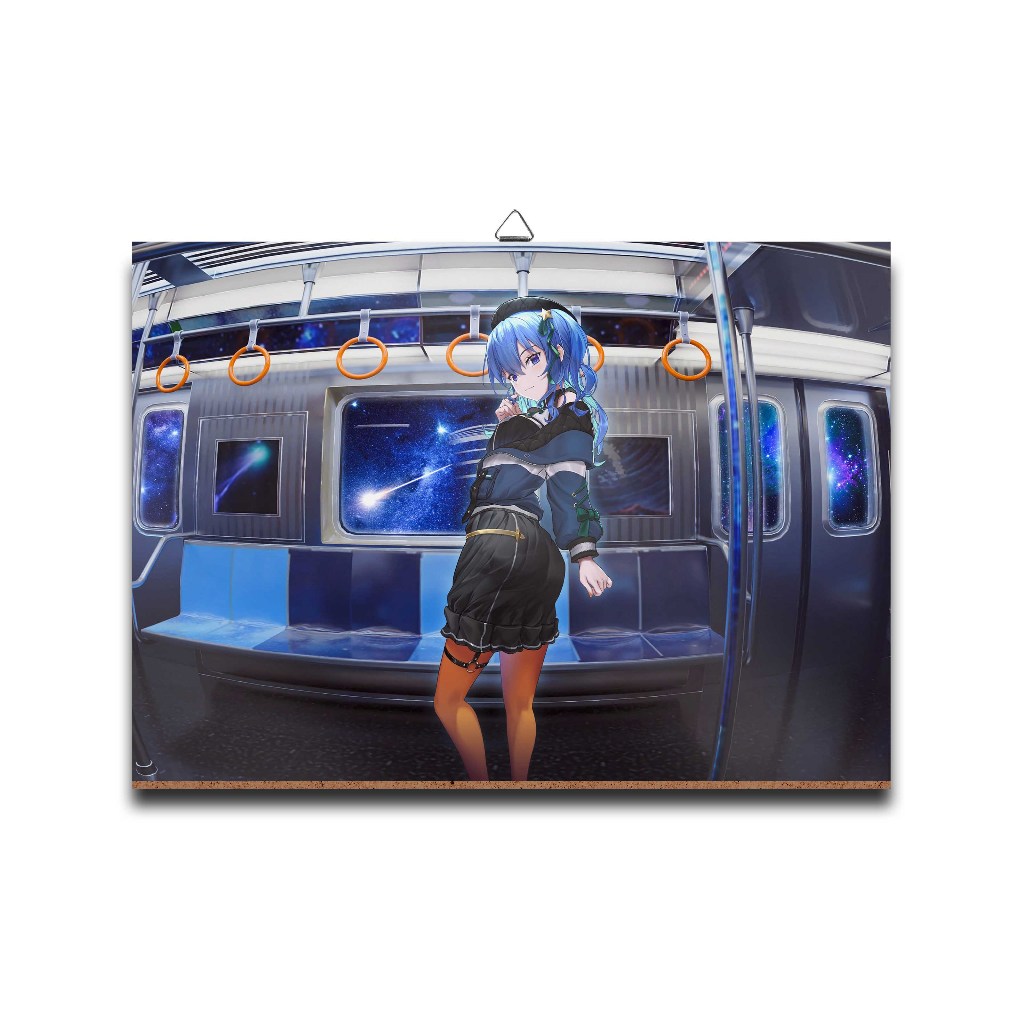 Jual Poster dinding kayu anime vtuber HOSHIMACHI SUISEI TRAIN - HOLO JP ...