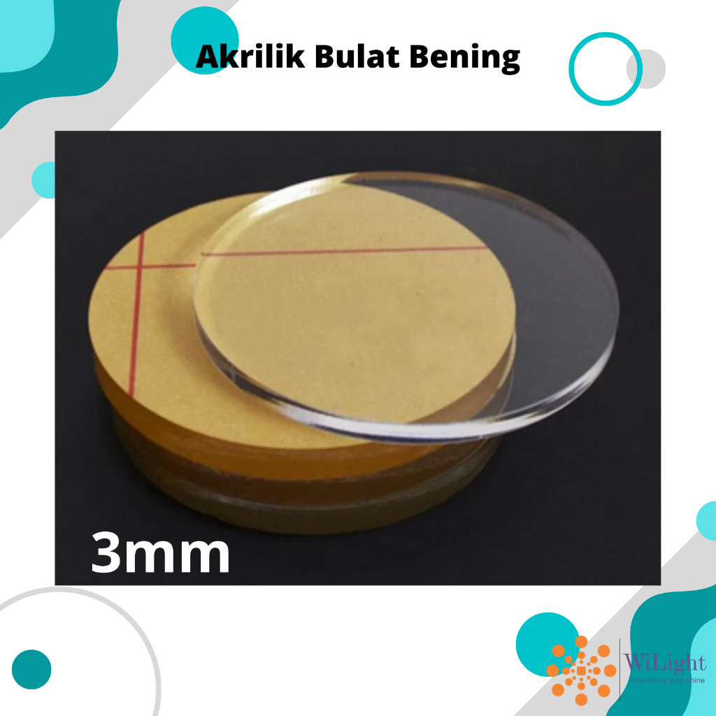 Jual Akrilik Potongan Bulat Bening 3mm | Shopee Indonesia