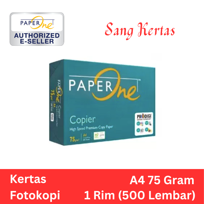 Jual Kertas HVS A4 75 gram Paperone 1 rim (500 lembar) | Shopee Indonesia