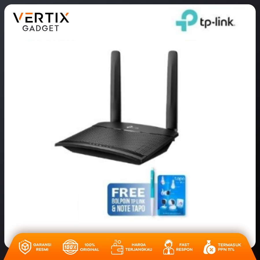 Jual TP Link MR100 300 Mbps Wireless N 4G LTE Router - Garansi 1 Tahun ...