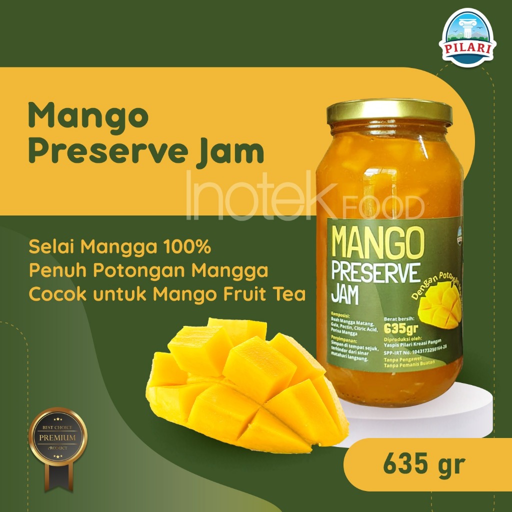 Jual PILARI PRESERVE JAM MANGO - SELAI BUAH MANGGA ASLI @635GR | Shopee Indonesia