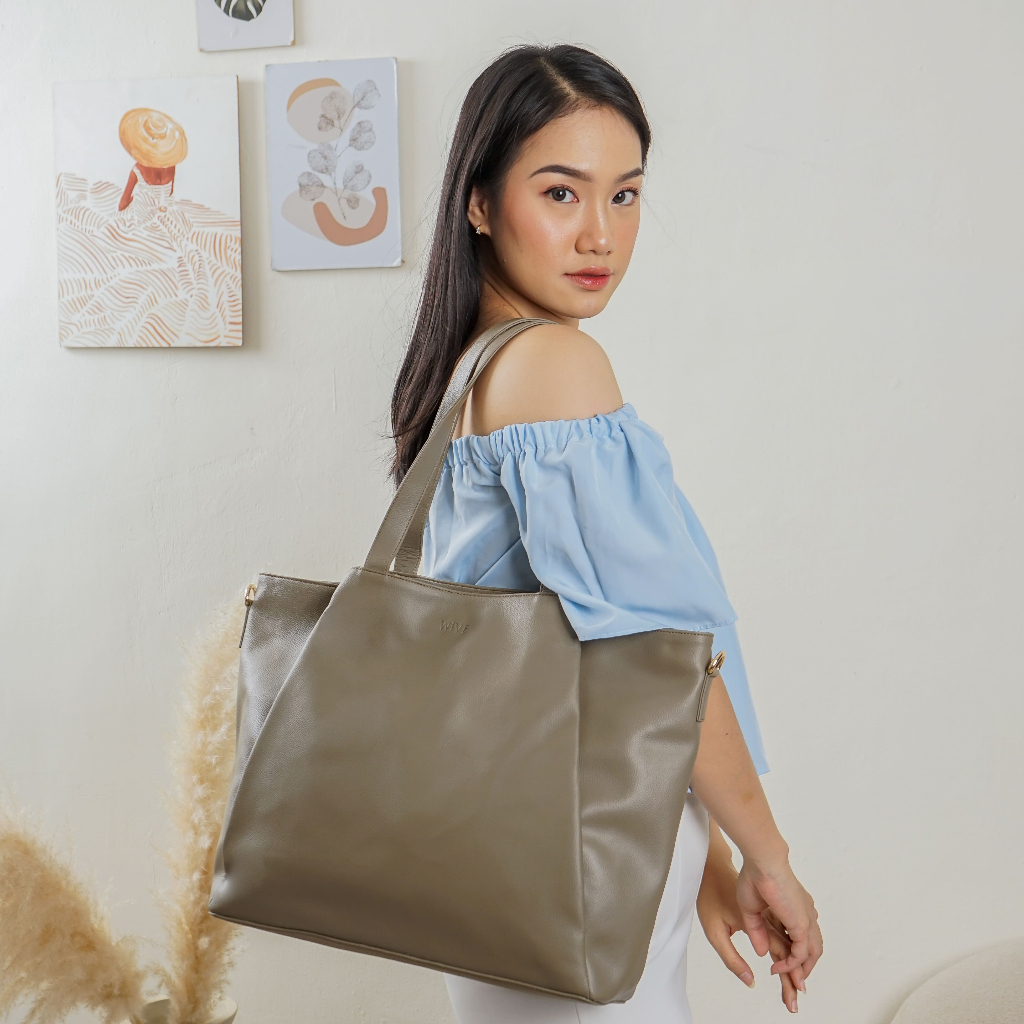 Jual Tote Bag Laptop | EASY TOTE LAPTOP BAG | Tas Laptop Wanita 14 inch 15.6 inch | Shopee Indonesia