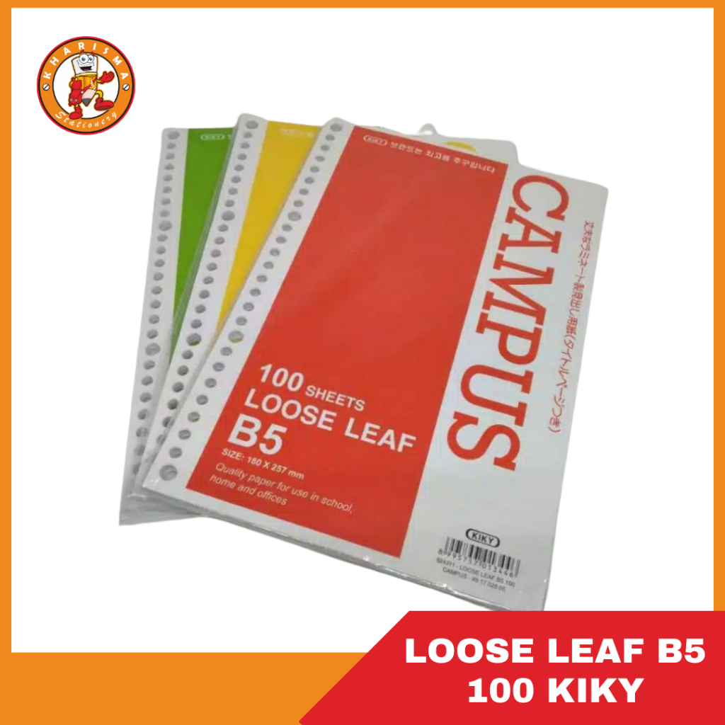 Jual KERTAS BINDER / LOOSE LEAF B5 100 LBR KIKY MURAH [5010461] | Shopee Indonesia