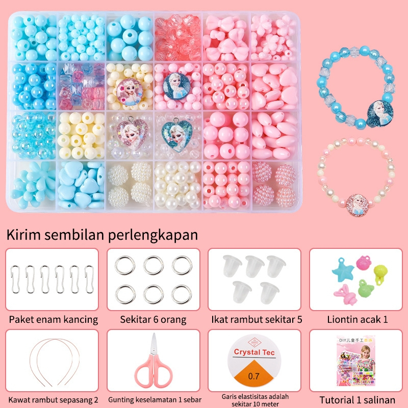 Jual ZCTOY DIY Beaded Perempuan Manik Gelang Kalung Mainan Edukasi Anak ...