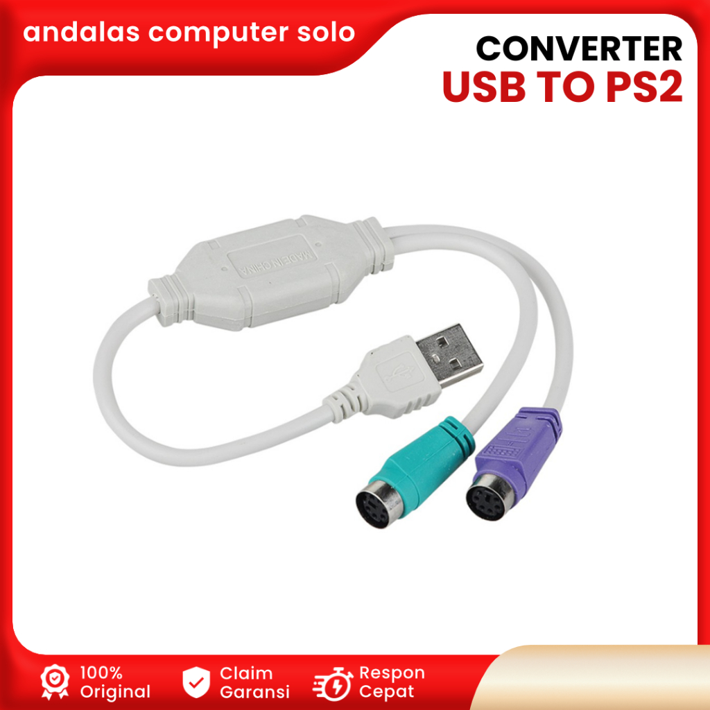 Jual CONVERTER KONVERTER KONEKTOR USB TO PS2 KEYBOARD MOUSE | Shopee ...