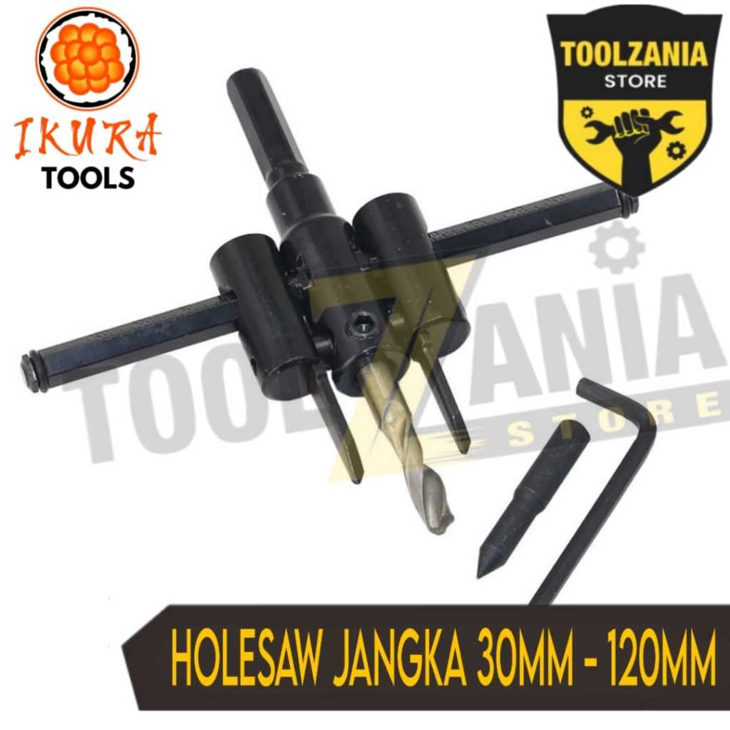 Jual Mata Bor kayu hole saw jangka adjustable circle holesaw cutter 3 ...