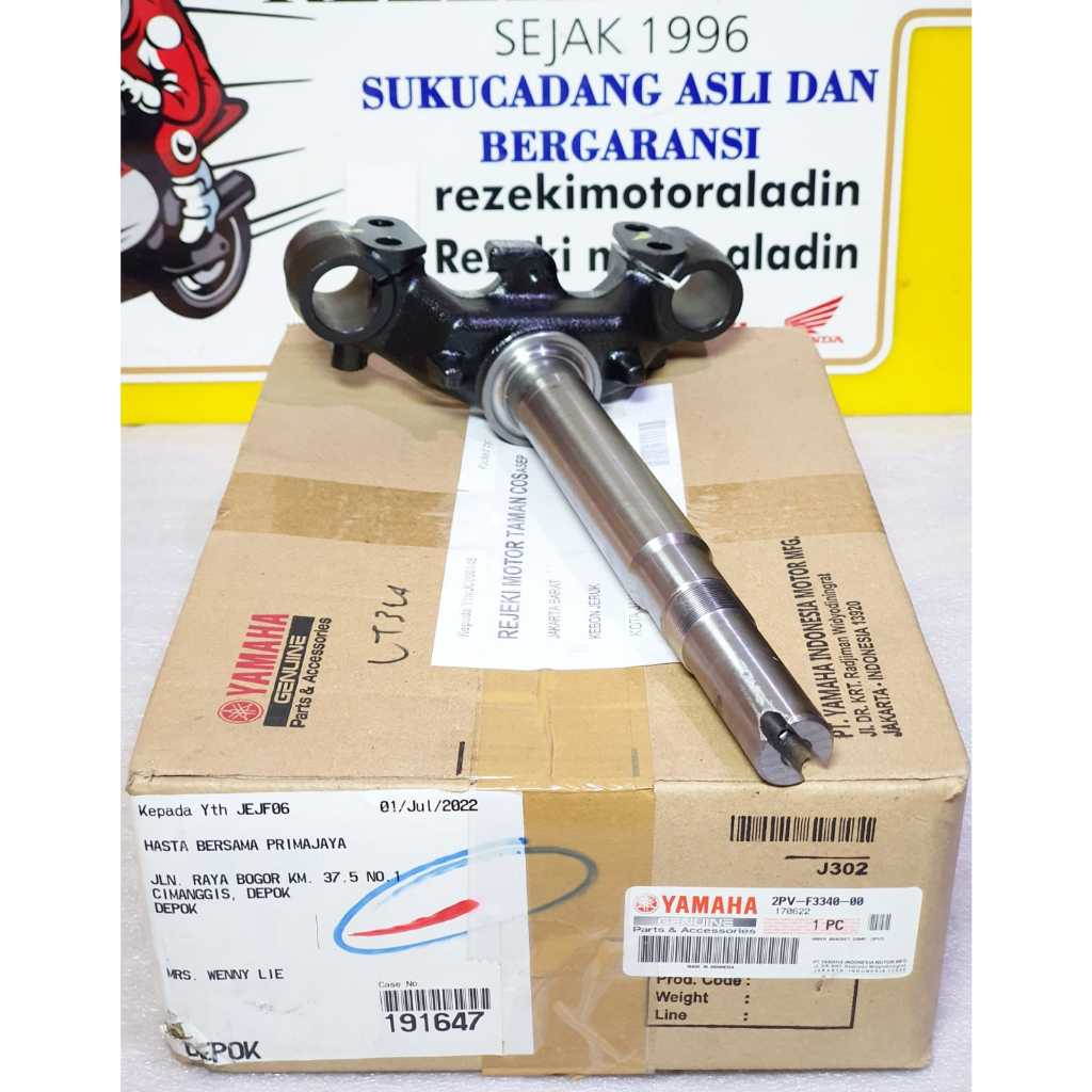 Jual SEGITIGA BAWAH T JUPITER MX KING 150 ASLI ORI YAMAHA 2PV-F3340-00 ...