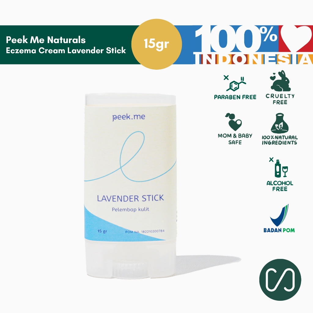 Jual Eczema Cream Lavender Stick Peek Me Naturals Pelembab Kulit Alami (15gr) | Shopee Indonesia