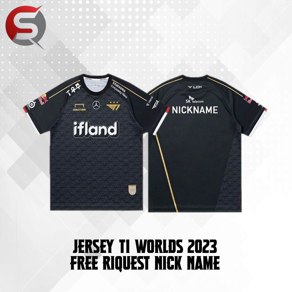 Jual JERSEY T1 WORLDS 2023 NEW ( free custom nickname ) | Shopee Indonesia