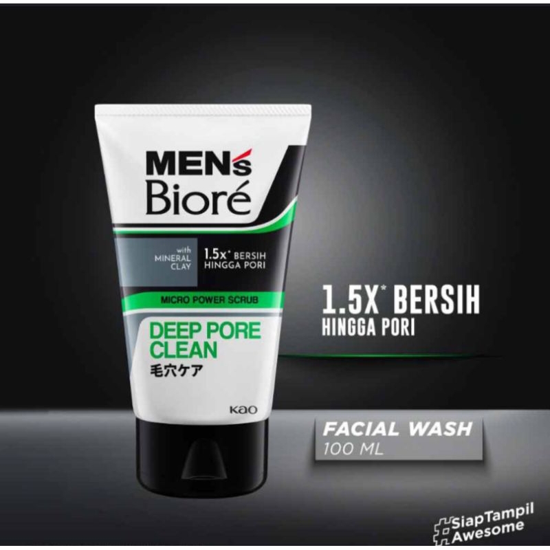 Jual Mens Biore Facial Foam Deep Fresh 100gr/ Biore Sabun Cuci Muka Pria | Shopee Indonesia