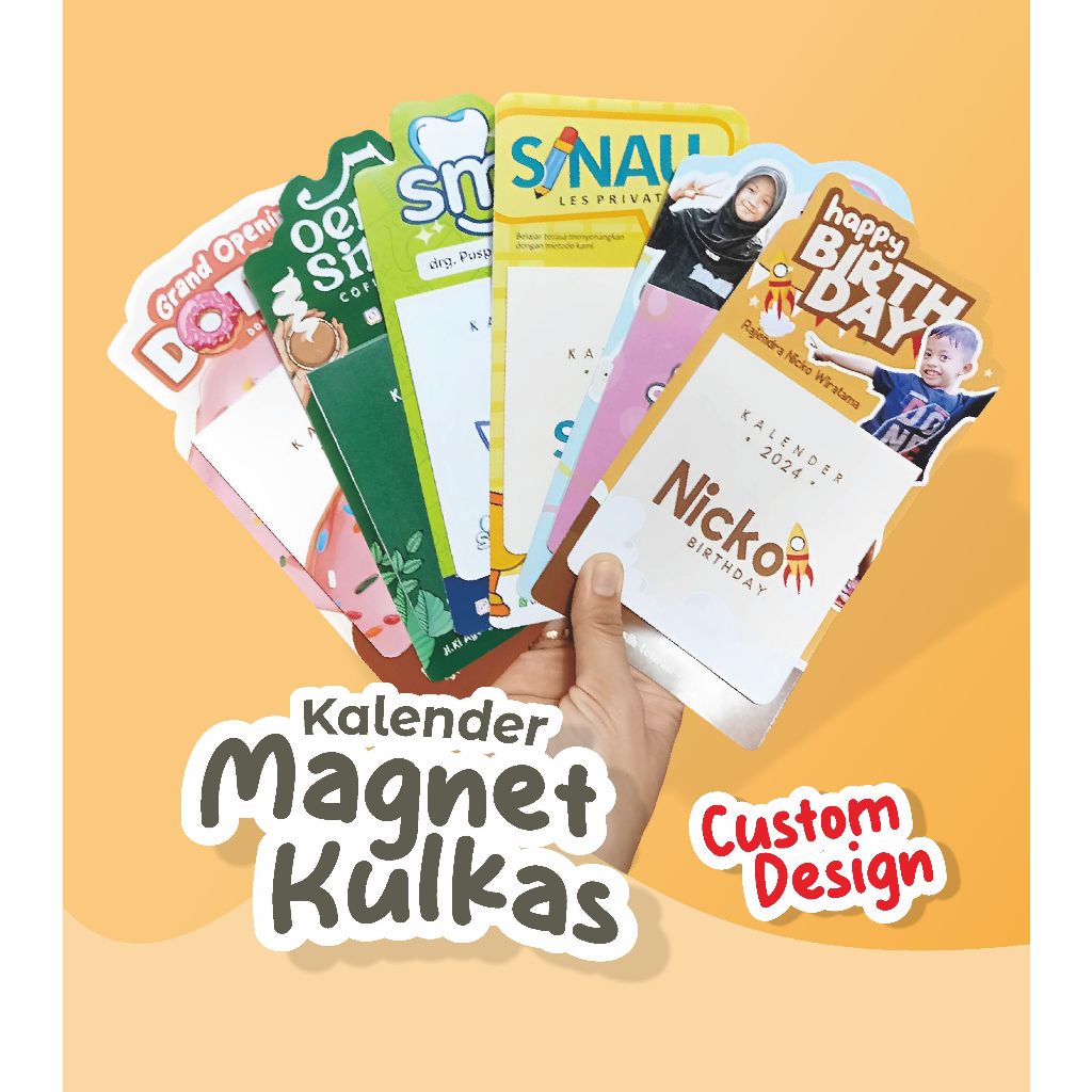 Jual KALENDER MAGNET MINI KULKAS CUSTOM | Shopee Indonesia