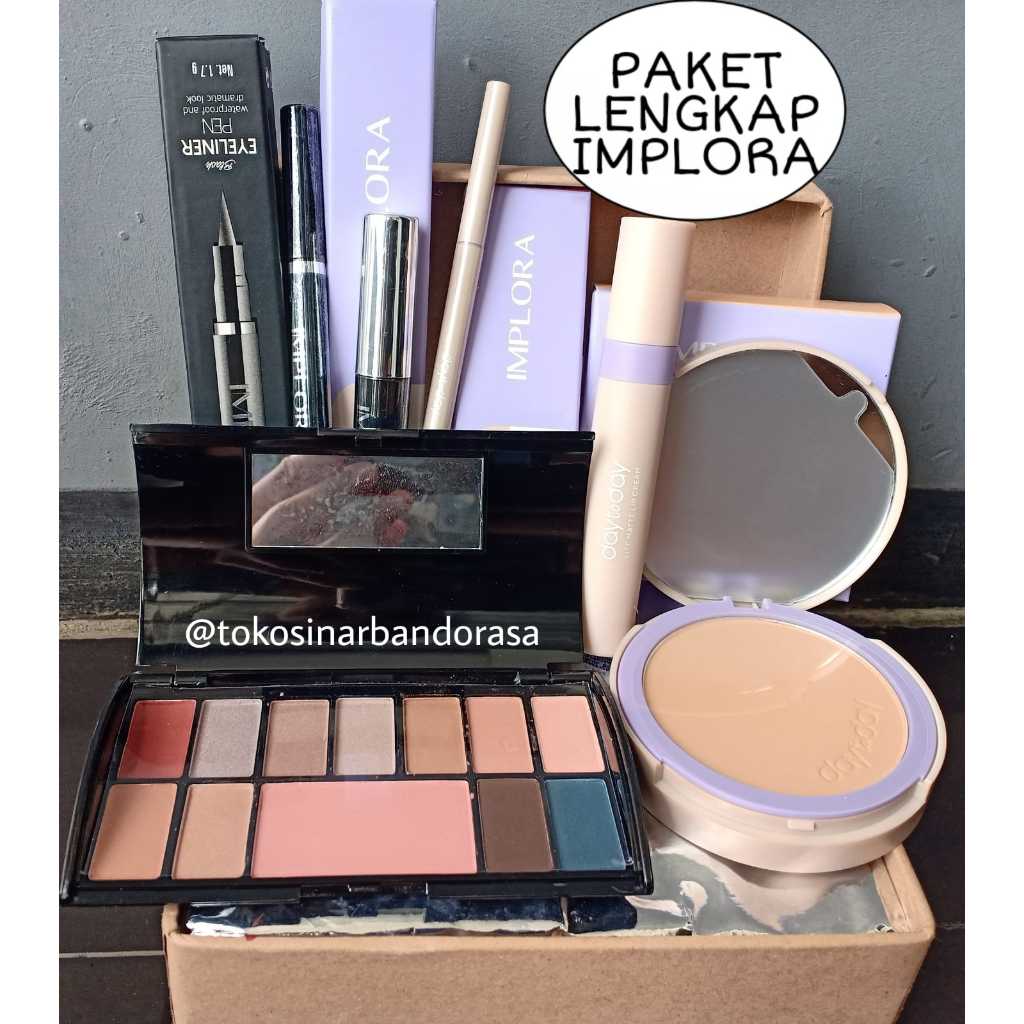 Jual PAKET MAKE UP IMPLORA LENGKAP / PAKET HANTARAN MAKE UP | Shopee ...