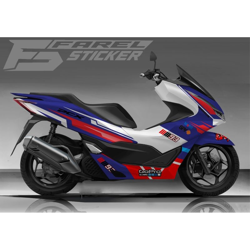 Jual deca honda PCX full body stiker variasi decal motor Honda PCX 160/ ...