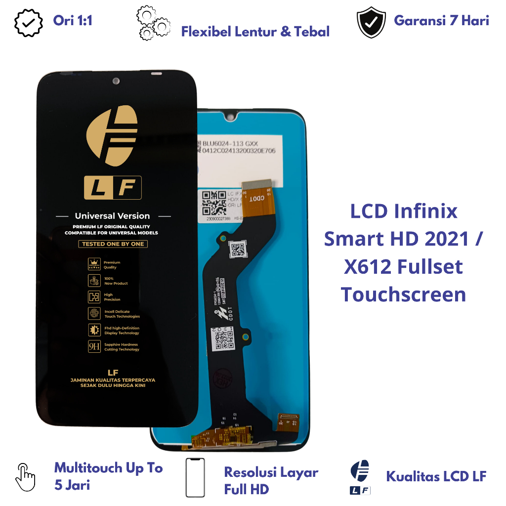 Jual (GARANSI LEM) LCD Infinix Smart HD 2021 / X612 Fullset Touchscreen ...