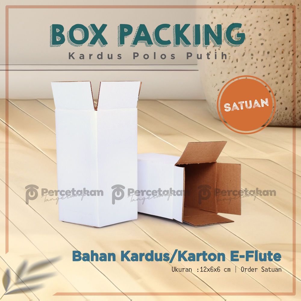 Jual BOX KARDUS Baru 6x6x12 cm DUS PACKING E-FLUTE | Kardus / Karton ...