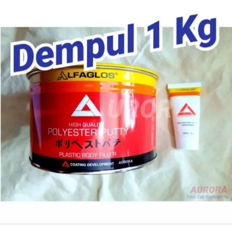 Jual Dempul Alfagloss 1kg Polyester Putty 1kilo Alfa 2 Komponen Plus ...
