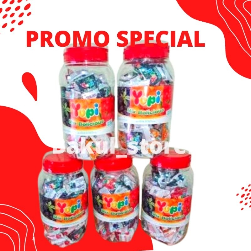 Jual Permen Yupi Mix Bolicious Aneka Rasa Buah Kemasan Toples 250 Gram ...