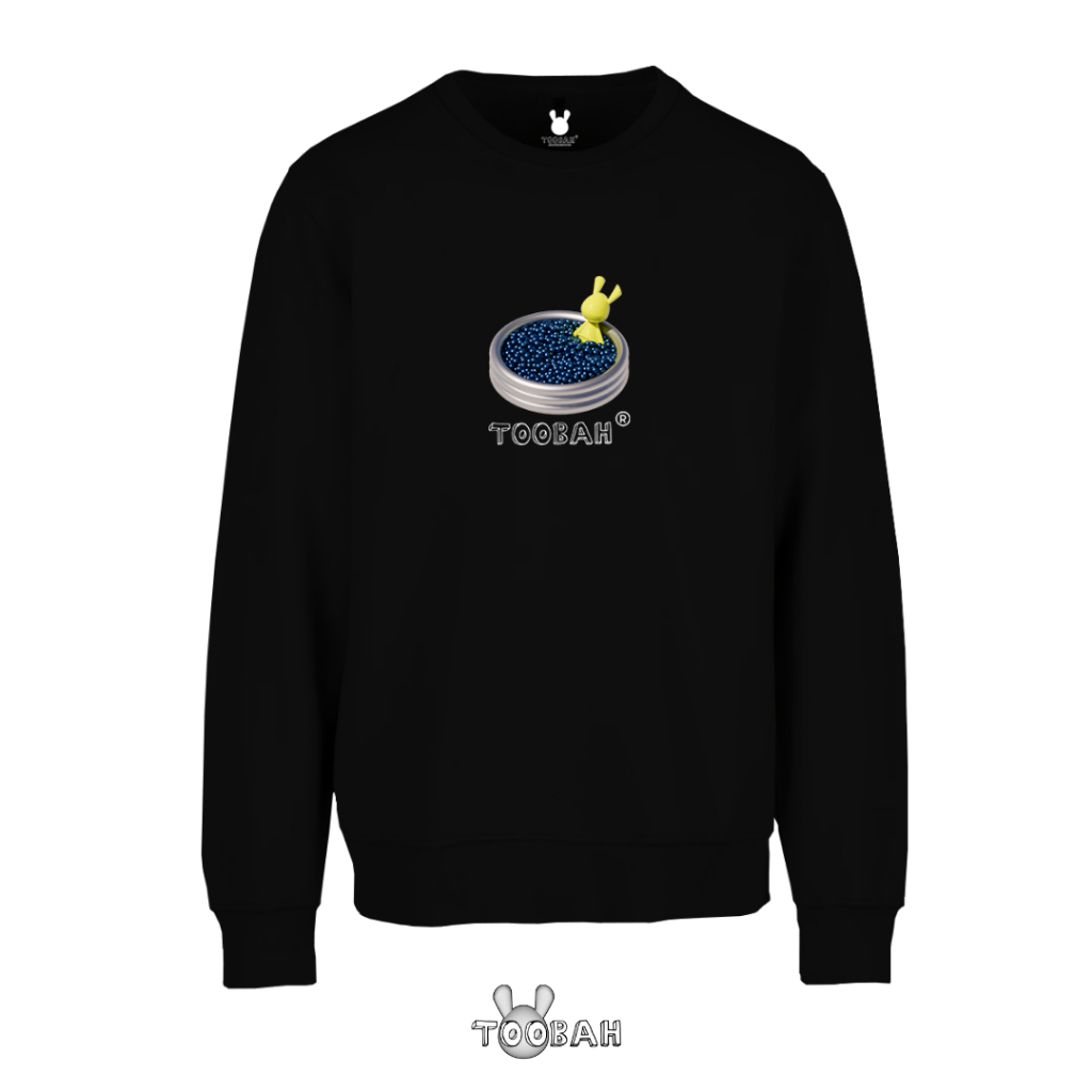 Jual Toobah - Sweater Crewneck Oversize Ball Bath Black | Shopee Indonesia